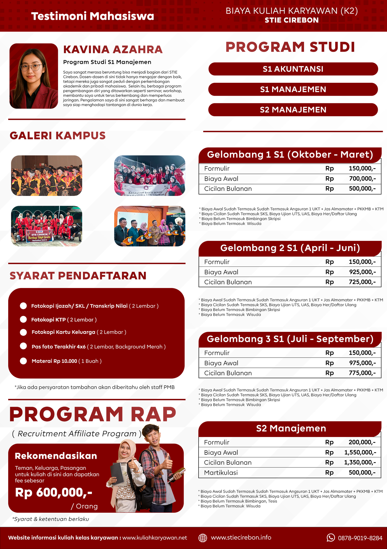 Brosur — SEKOLAH TINGGI ILMU EKONOMI CIREBON (Kelas Karyawan)